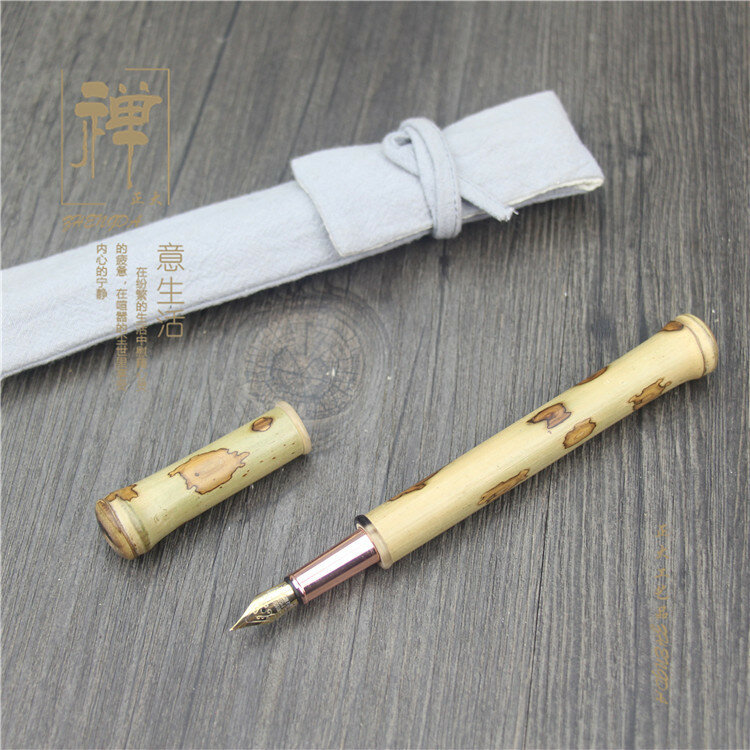 Бамбуковая ручка с фирменным дизайном, бамбук «бабочка», бамбук «сливовый олень», перьевая ручка для старшеклассников и студентов, изделие из бамбукового дерева, подарочный набор перьевых ручек для подарков.