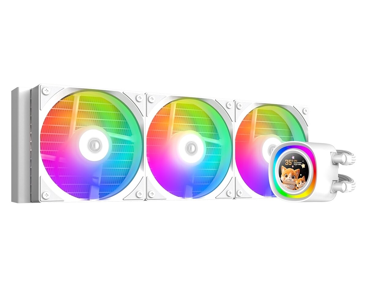 Система жидкостного охлаждения ID-COOLING "FX360LCDARGB", с подсветкой, 3 вентилятора