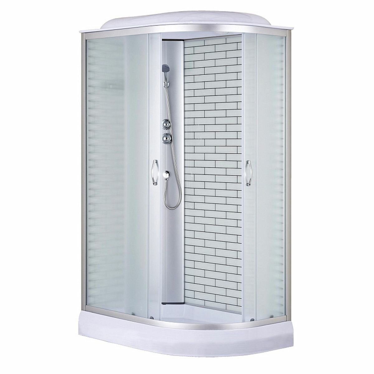 Душевая кабина 120х80 с низким поддоном Loranto Sunway CS-66120-13L FW 120