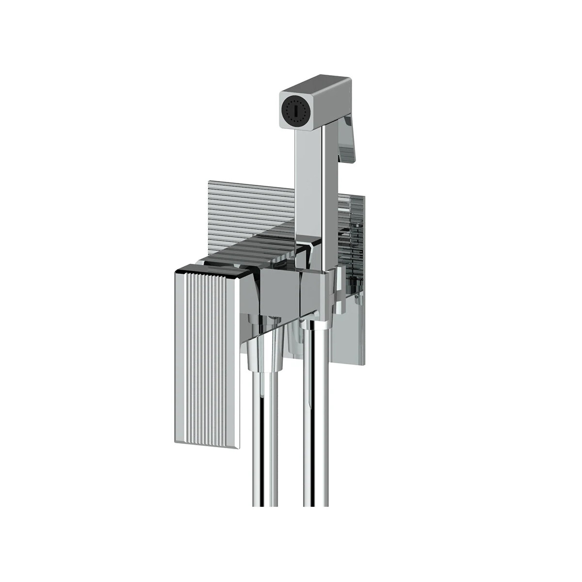 Смеситель для биде Vieir V443553 хром однорычажный с ручным душем для ванной и биде