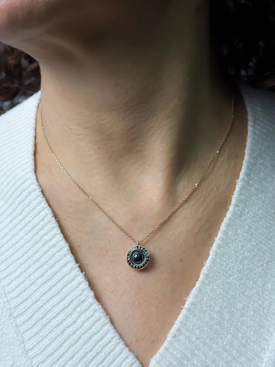 Колье, красное золото, 585 проба, раухтопаз, александрит