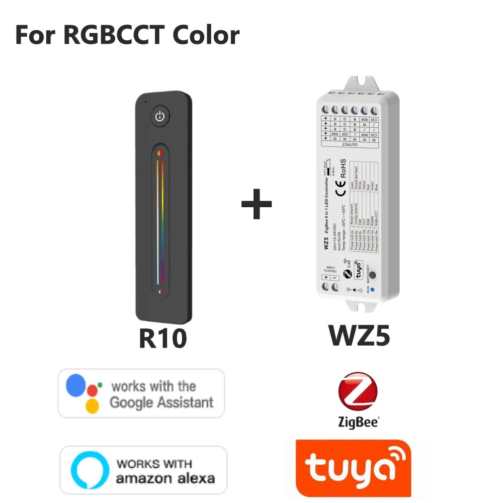 WZ5 TUYA Zigbee RGB-контроллер для LED ленты WZ5 and R10
