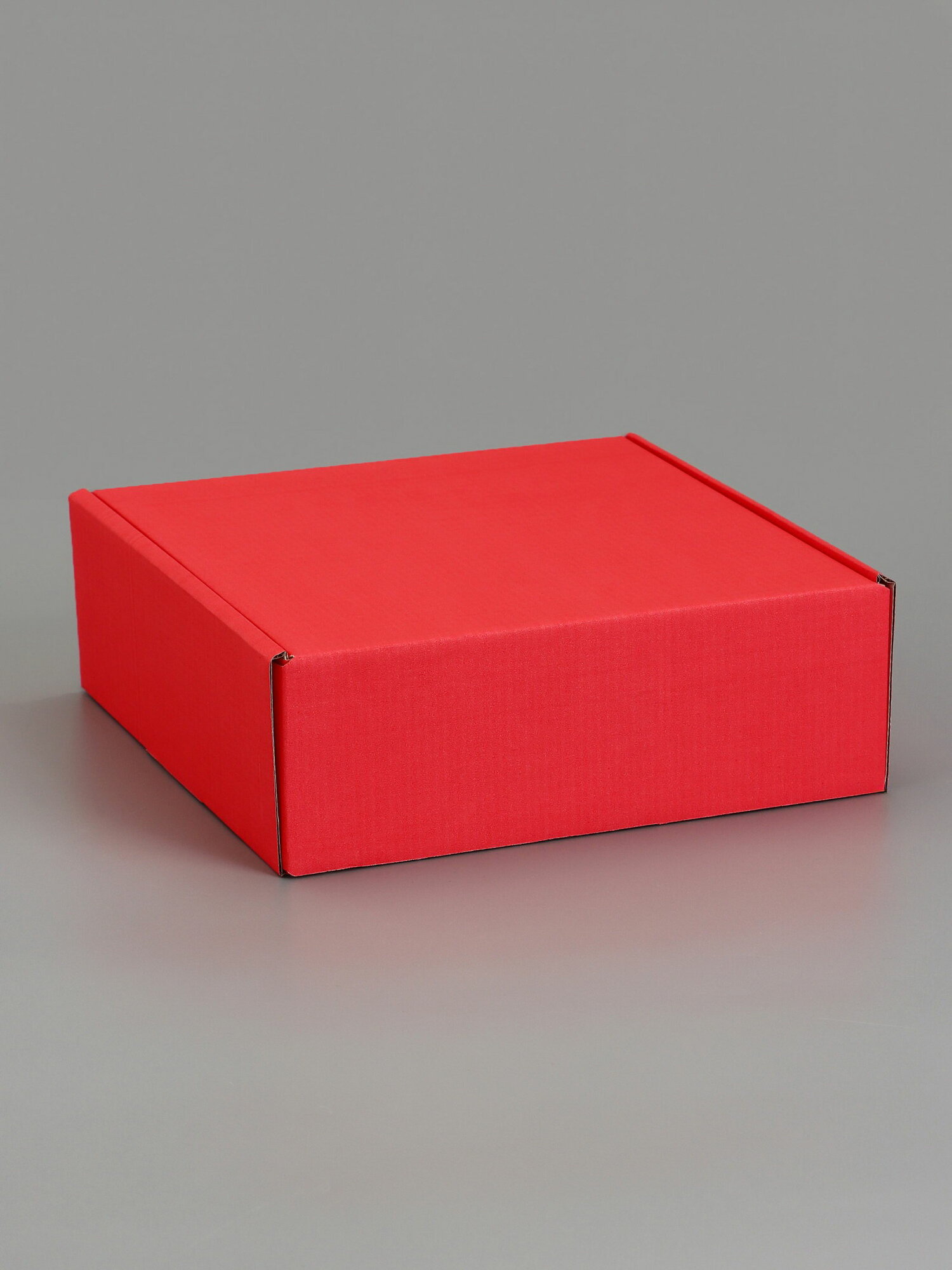 Коробка самосборная, красная, для подарков, хранения и отправки посылок, 23x23x8 см, 5 шт.