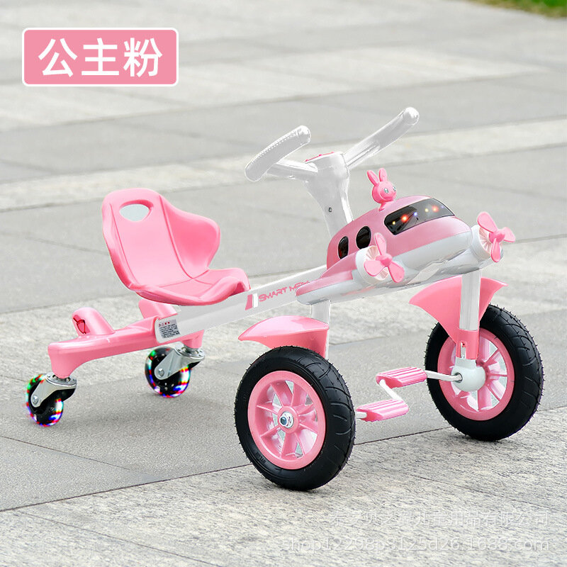 Детский педальный автомобиль Sam's Drift Car, популярный детский автомобиль-самолет для мальчиков и девочек, позволяет кататься и дрифтить с поворотом хвостовой части, четырехколесный автомобиль.