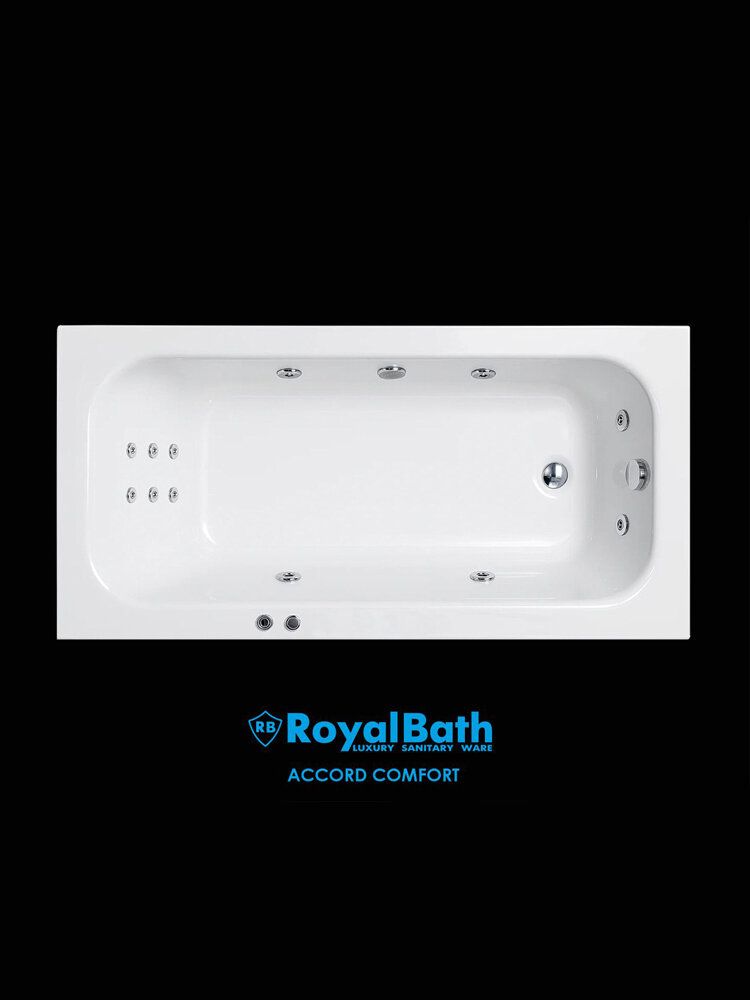 Гидромассажная ванна ACCORD COMFORT 180Х90Х6