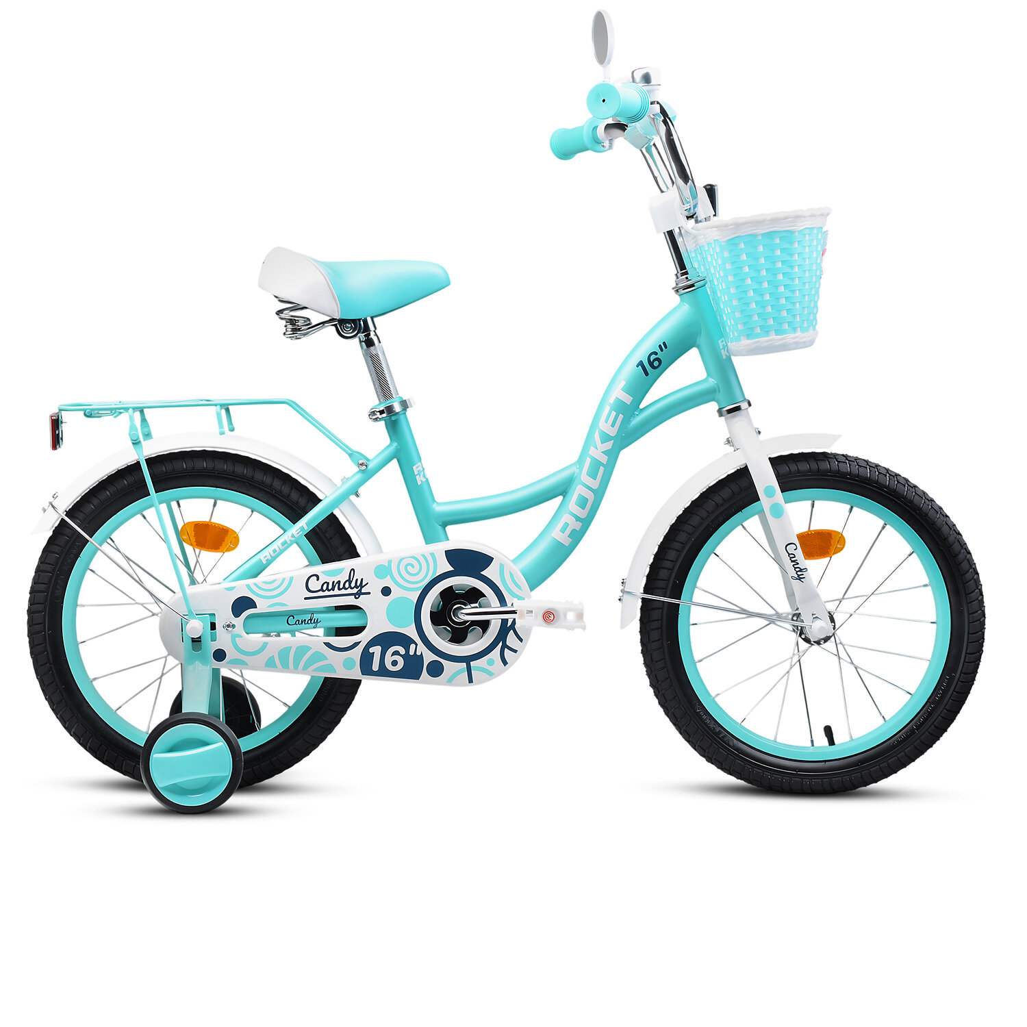 Велосипед 16" Rocket Candy, цвет мятный, рост 110 - 125 см.(5-7 лет)