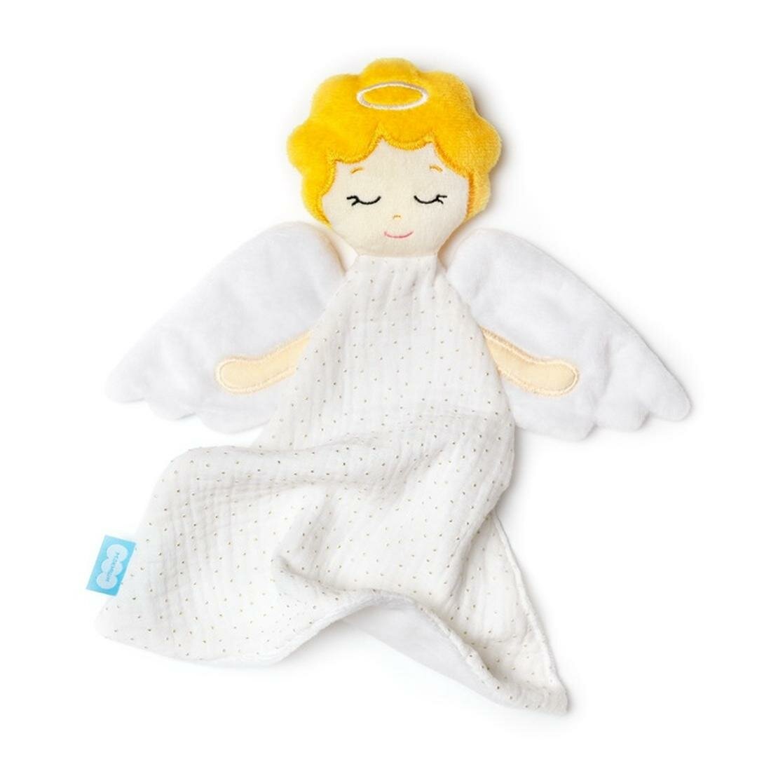 Мягкая игрушка-комфортер Мякиши «Ангел», 31 см, текстиль, белый