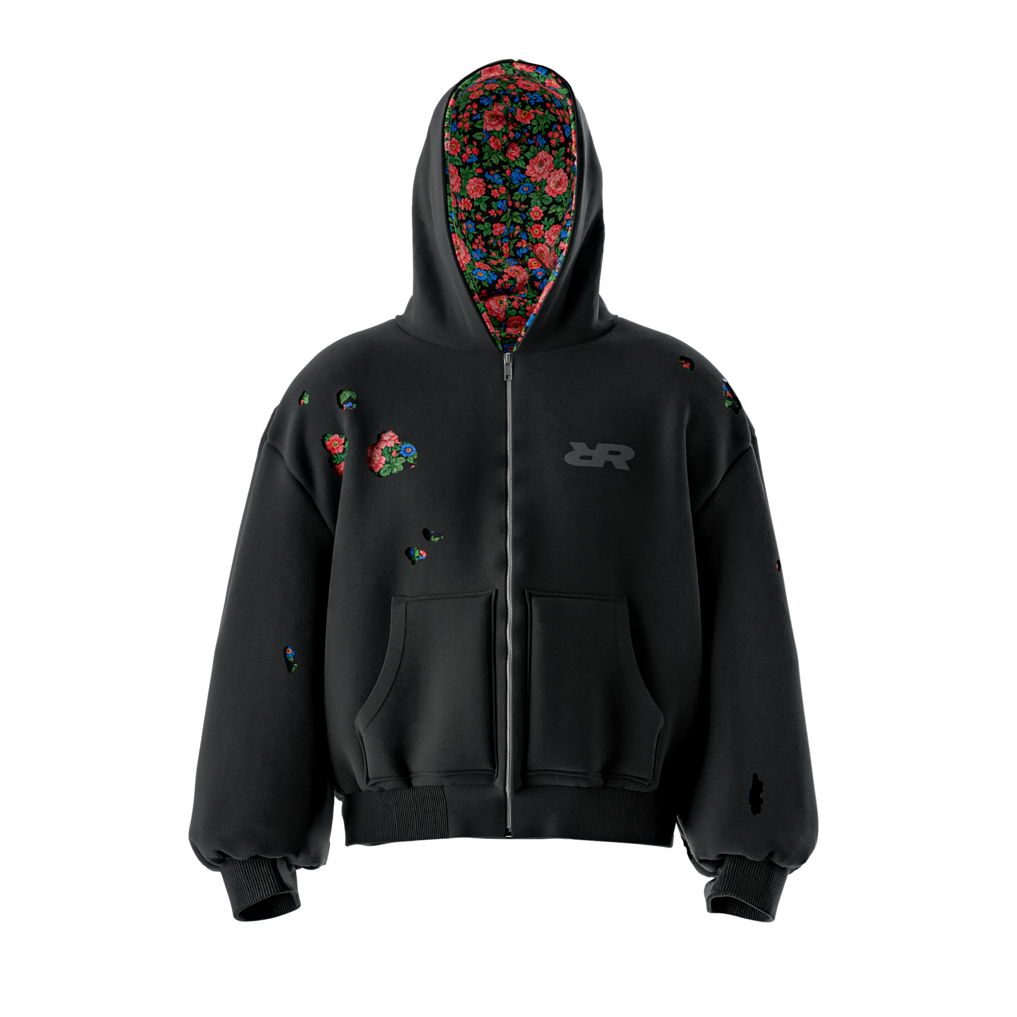 Худи Ravir "RVR" Black&Red