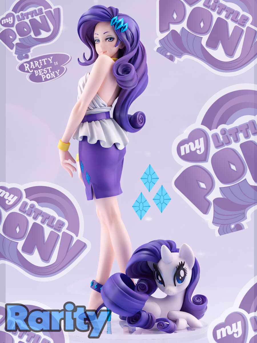 Фигурка пони "My Little Pony Рарити" BIMA TOY, коллекционный abs-пластик, 22 см, 3+