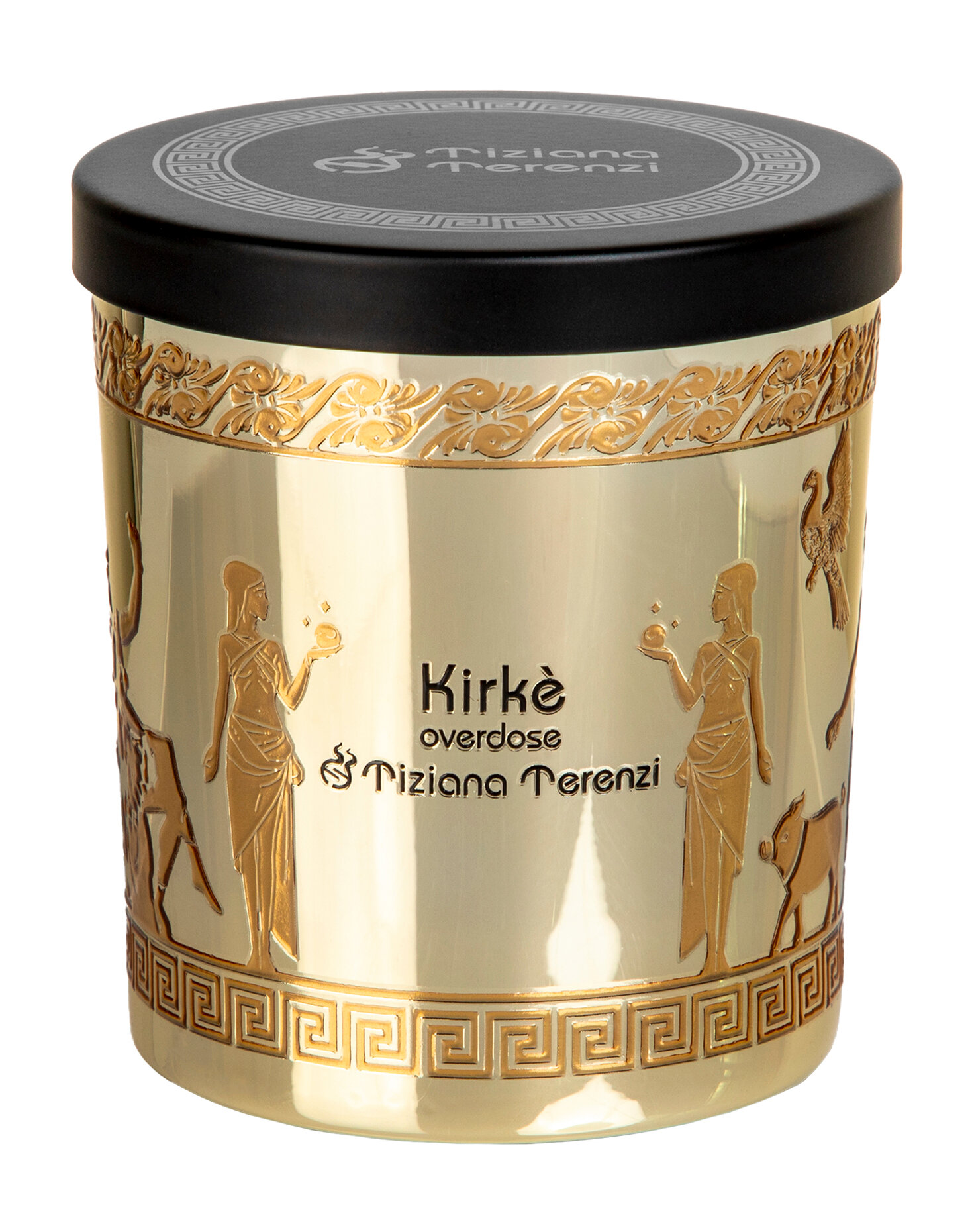 Парфюмированная свеча TIZIANA TERENZI Kirke Overdose Foco Сandle Golden Glass, 200 г