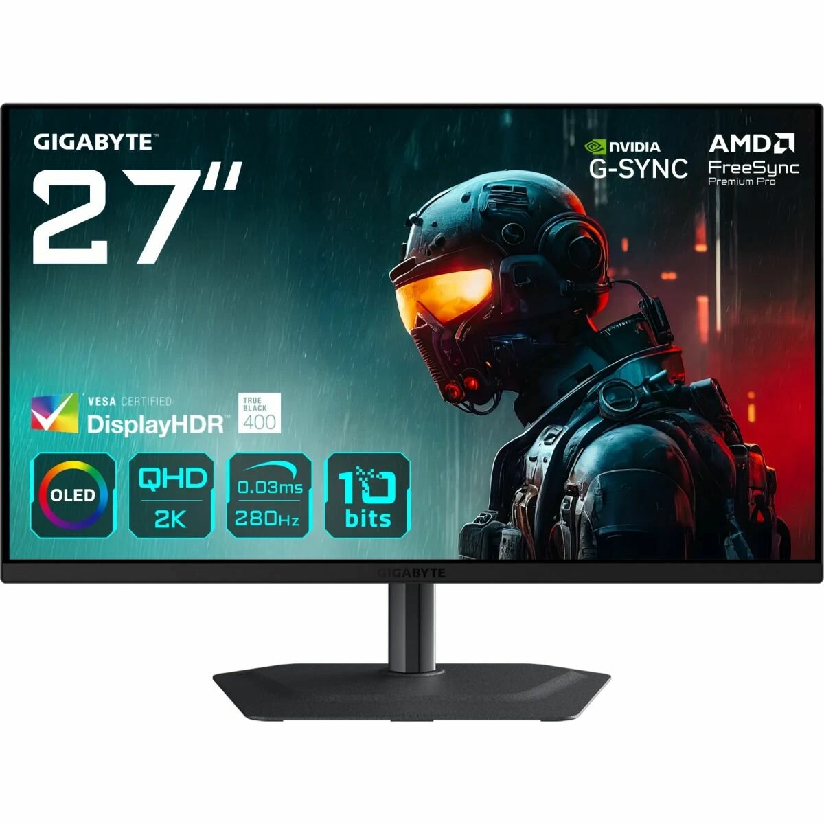 Gigabyte 27 Монитор MO27Q2A EK QD-OLED, 2560x1440, 280 Гц
