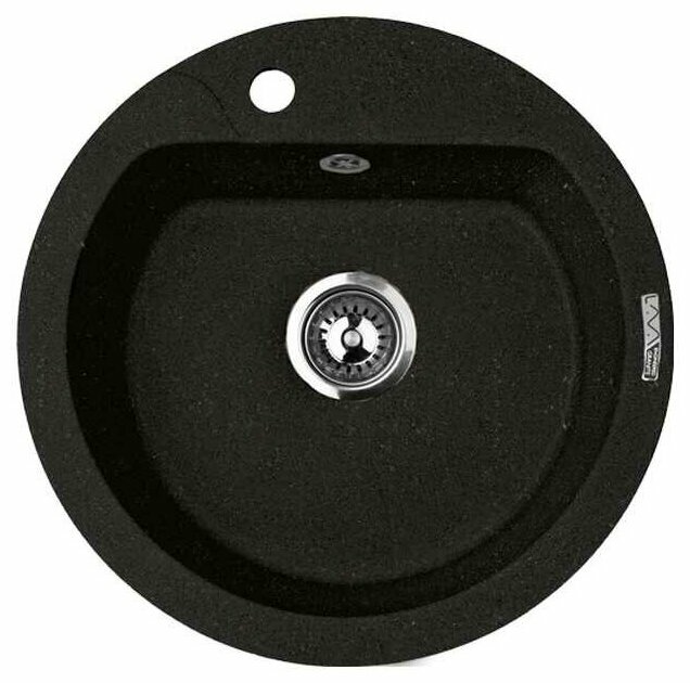 Кухонная мойка LAVA R.3 ( чёрный металлик)