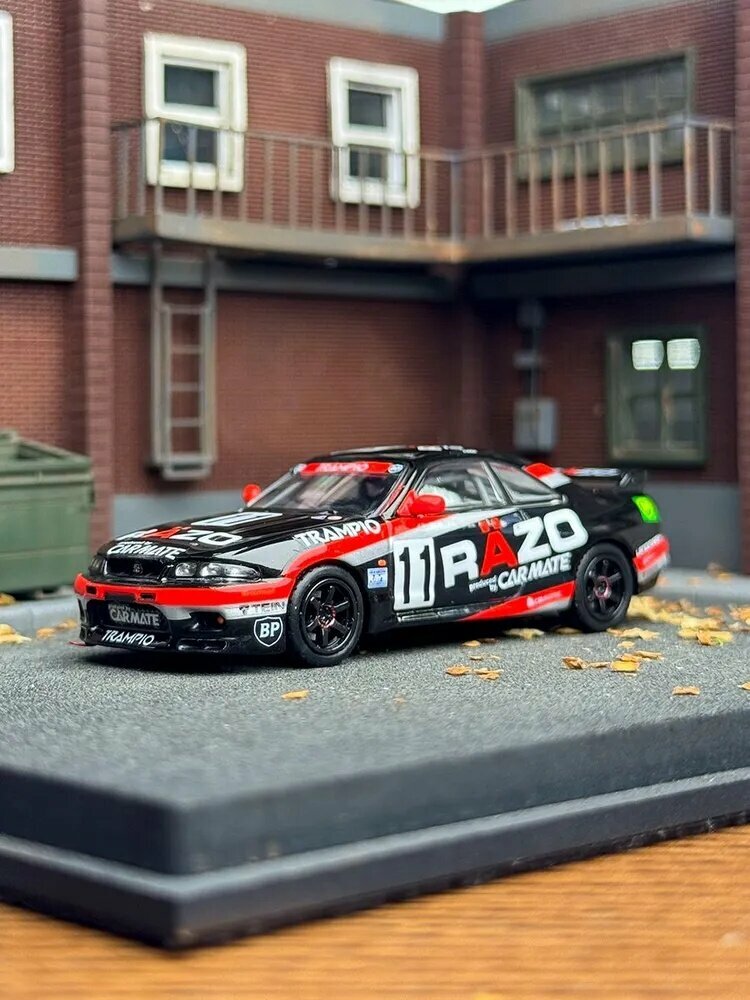 INNO 1:64 Nissan GT-R R33 SKYLINE Легковая модель автомобиля SENDAN HIGHLAND 1995 WINNER