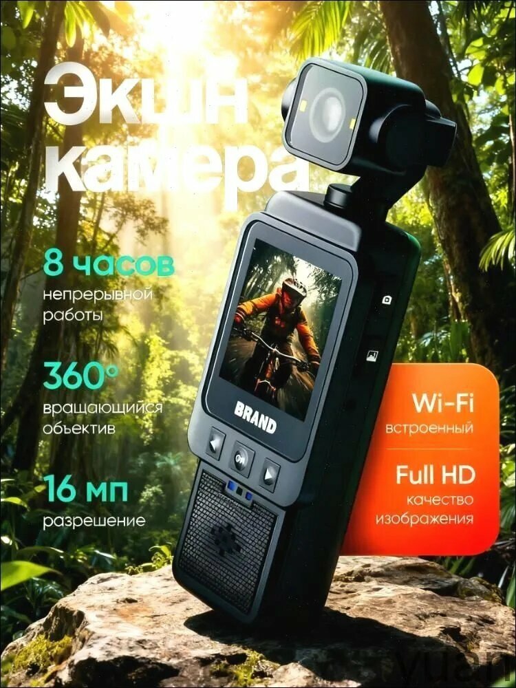 Беспроводная экшн мини камера Full HD с WI-FI 360 обзор видеорегистратор личный