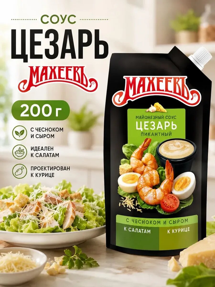 Соус Цезарь пикантный 200 г для салатов