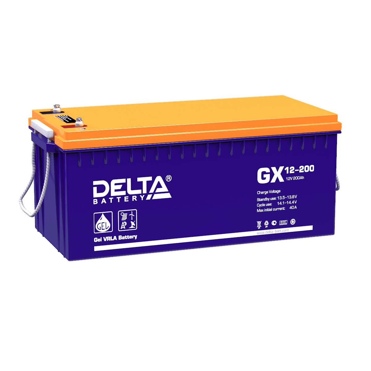 Батарея аккумуляторная Delta GX 12-200 GX 12 200 40 А, 12 В, 200 А*ч