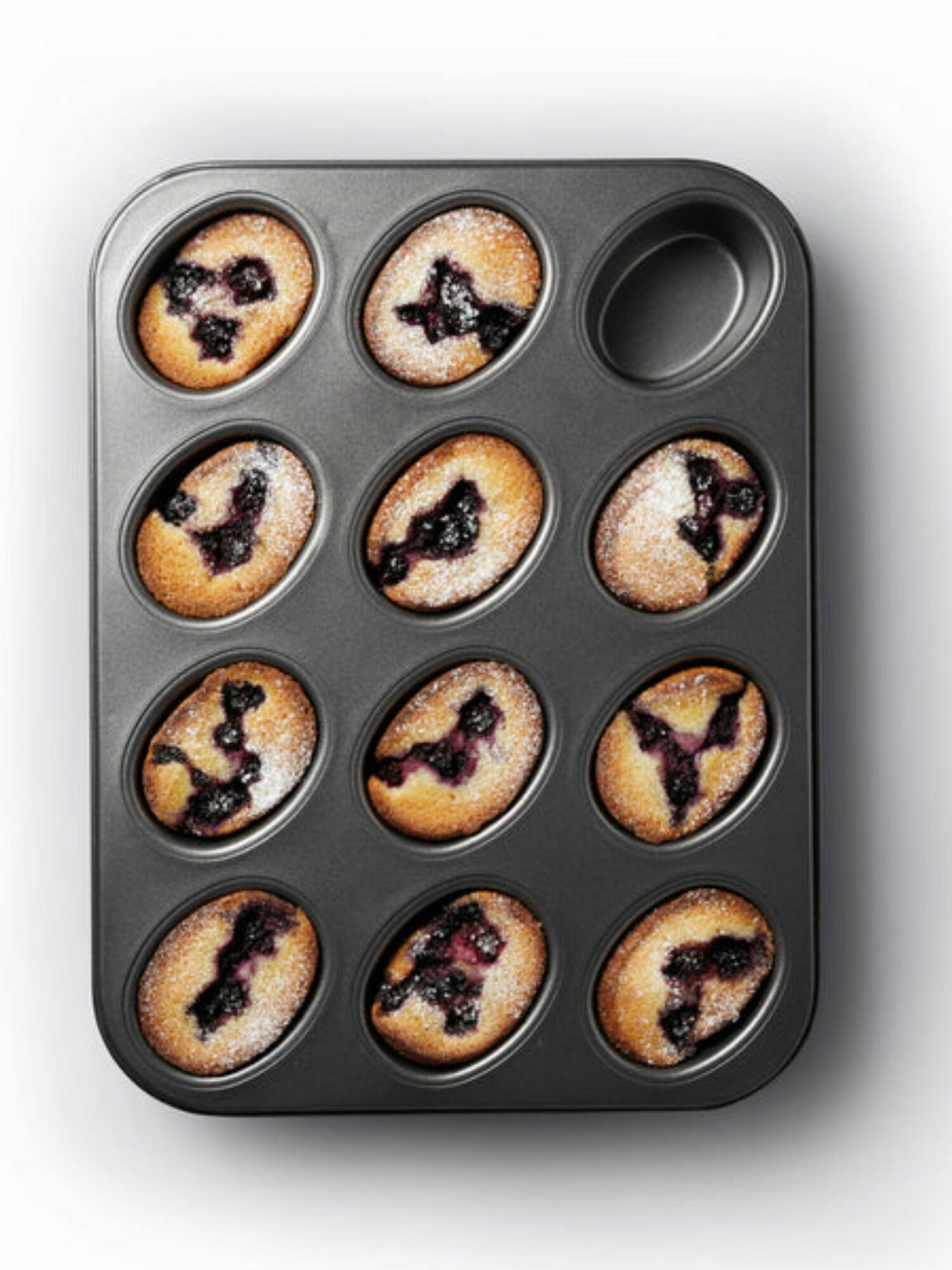 Kitchen Craft форма для выпечки кексов, маффинов, пирожных фрианд, 35х27 см, 12 ячеек, металлическая, с антипригарным покрытием, серия Master Class