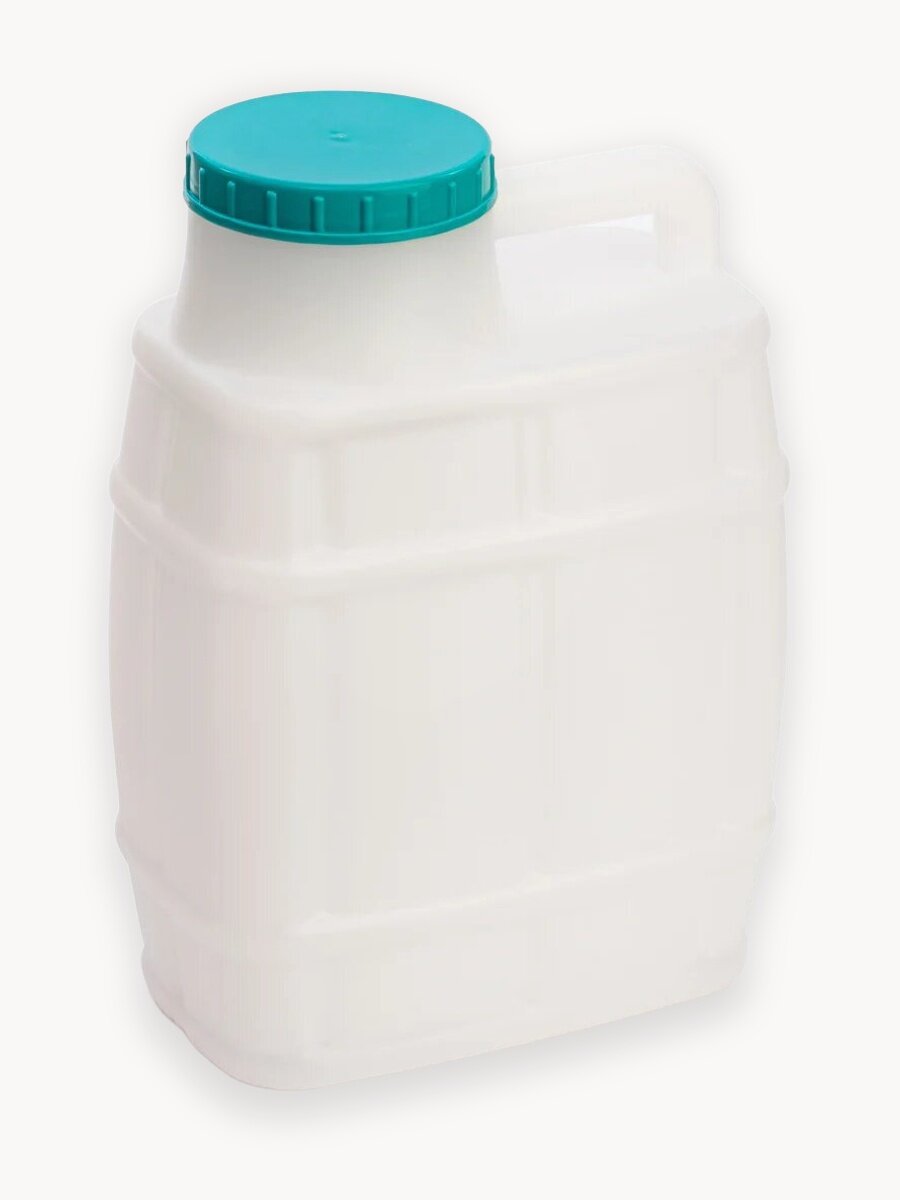 Канистра ЗПИ Альтернатива "Бочонок", для воды, вертикальная, пластик, белая, 10 литров