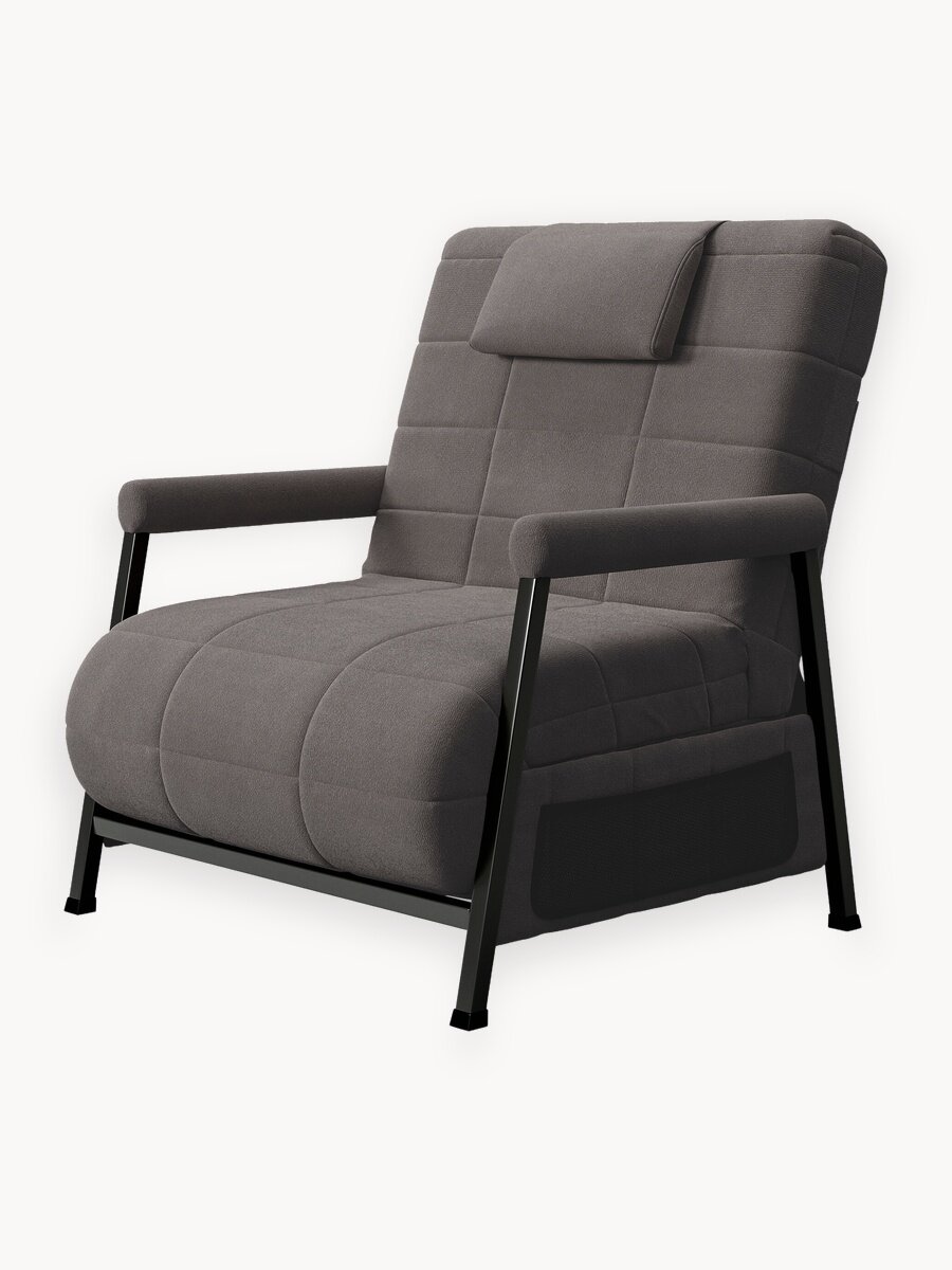 Кресло-кровать Акробат Люкс Блэк Бест 19 (независимый пружинный блок, стежка прямоугольник)