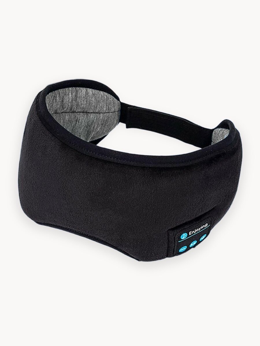 Маска для сна с наушниками беспроводная PowerNest черная