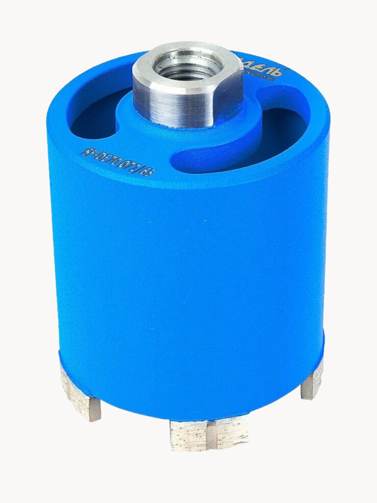 Коронка по бетону и кирпичу 72 мм алмазная для сверления подрозетников с верхним пылеудалением Адель Super Fast