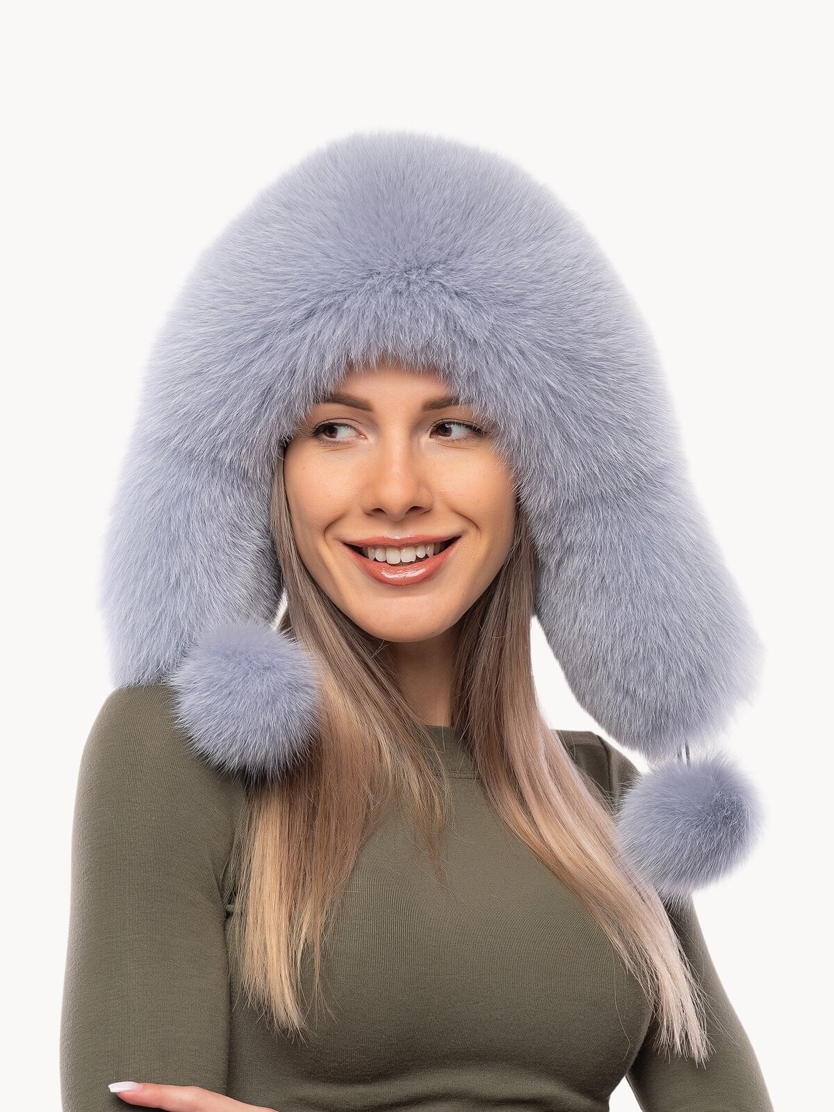 Шапка-ушанка для женщин