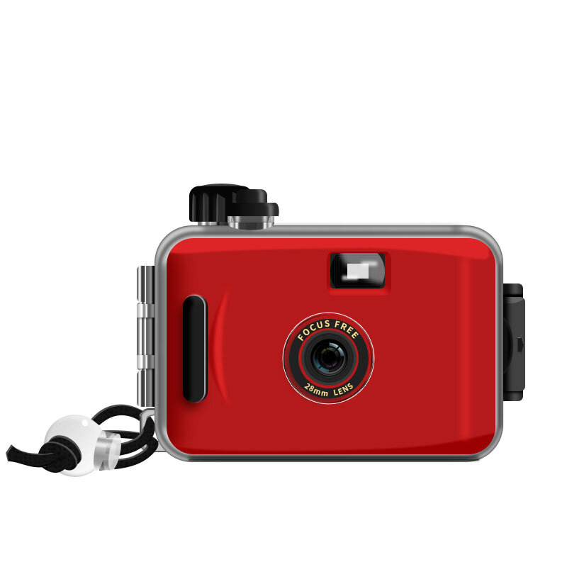 Фотоаппарат Shinapu пленочный, красный, компактный, легкий, с возможностью смены пленки
