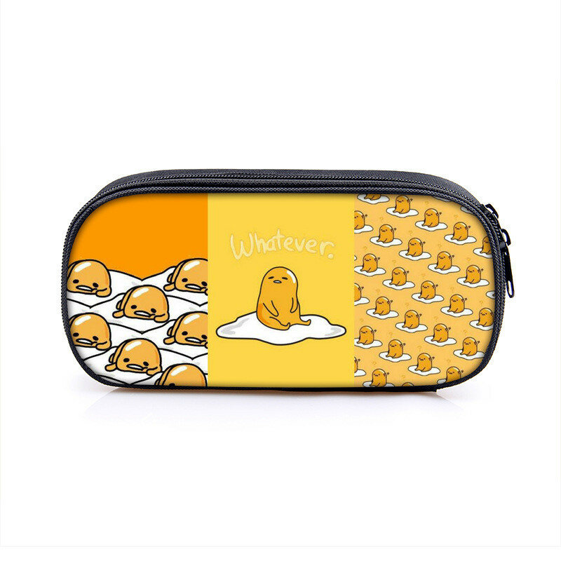 Egg yolk gudetama cartoon pen holder with durable nylon construction for students and professionals style 21