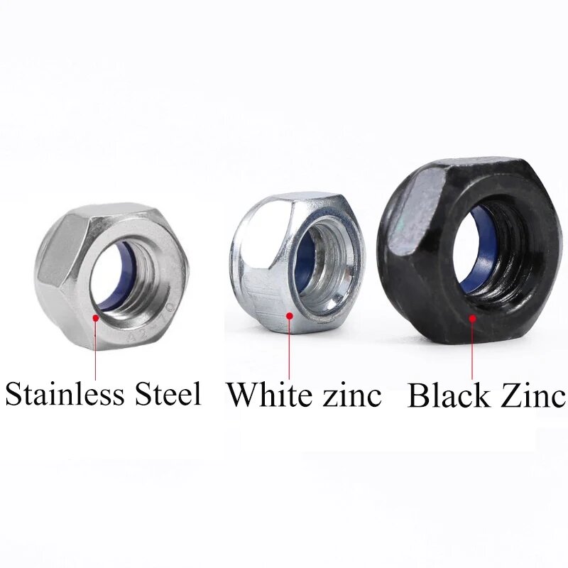 Контргайки UNC с нейлоновой вставкой из нержавеющей стали 1IWe2-13 teeth(5pcs), 304 Stainless Steel