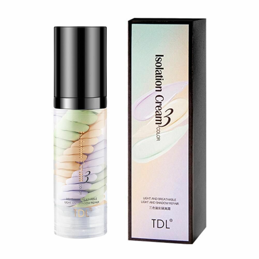 Трехцветная основа под макияж с эффектом выравнивающего тона база под макияж