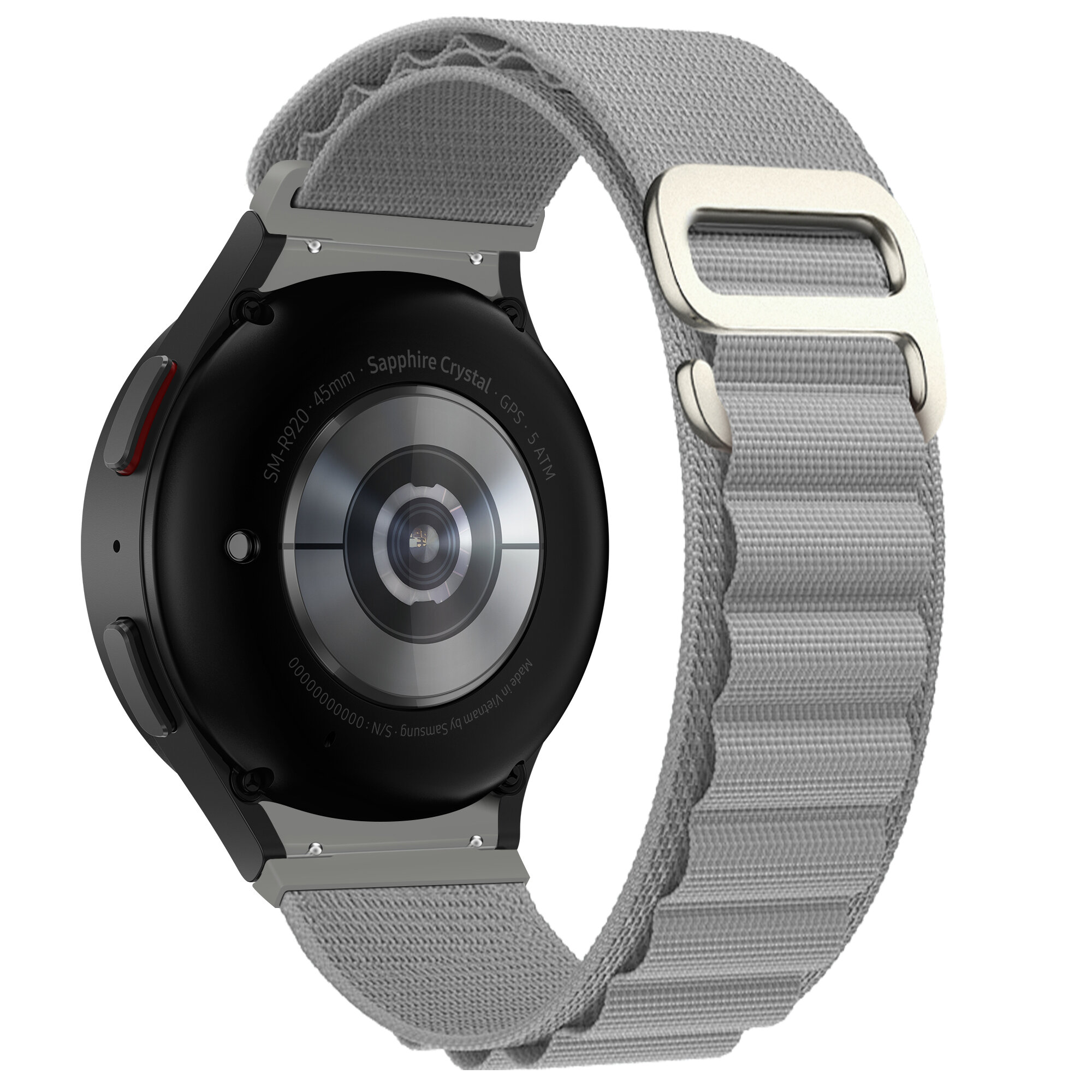Ремешок для Samsung Galaxy Watch 4 /5 /5 pro /6/7 нейлоновый Альпийская петля
