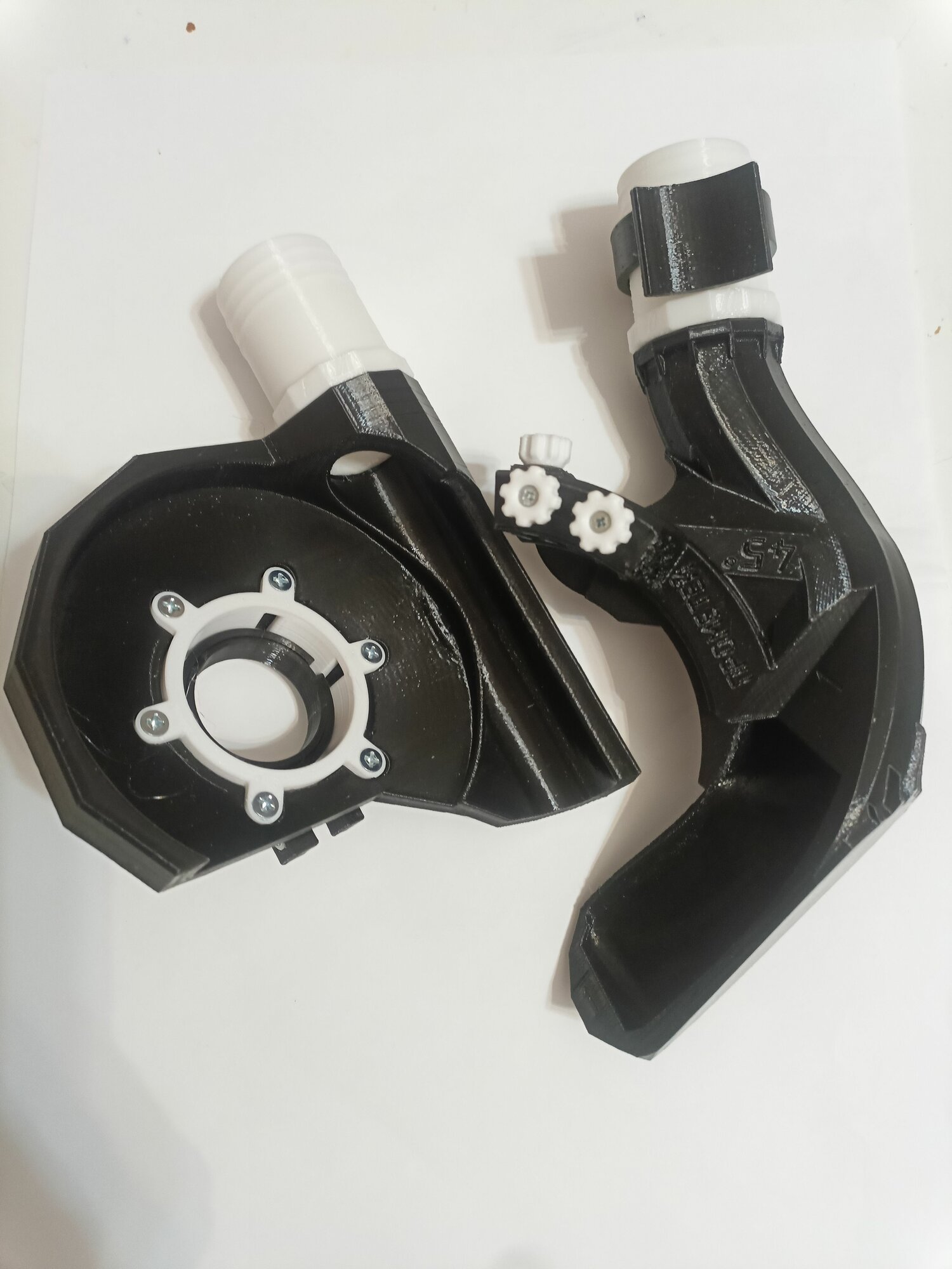 Пылеотводы для запила плитки под 45 градусов и шлифовки черепашкой АГШК100