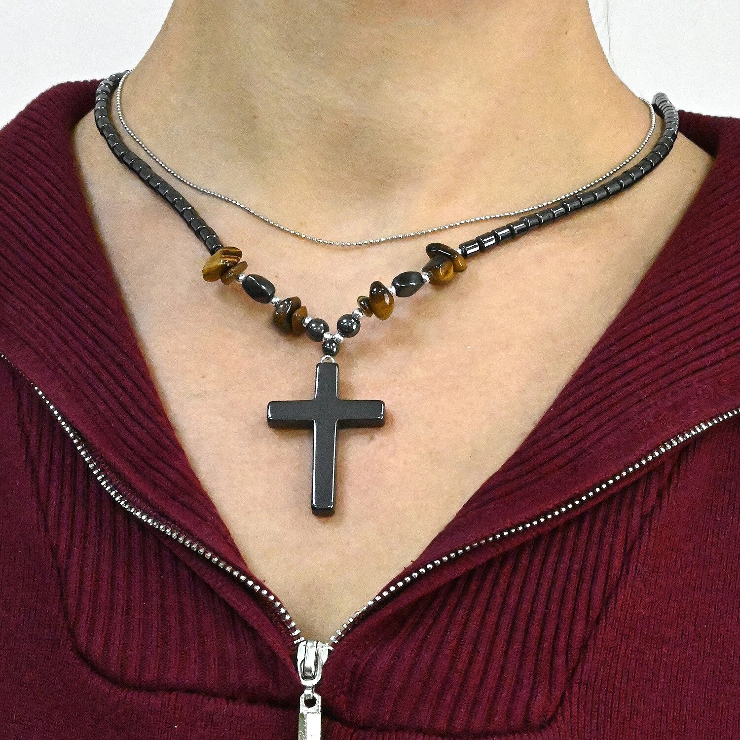 Бусы, гематит