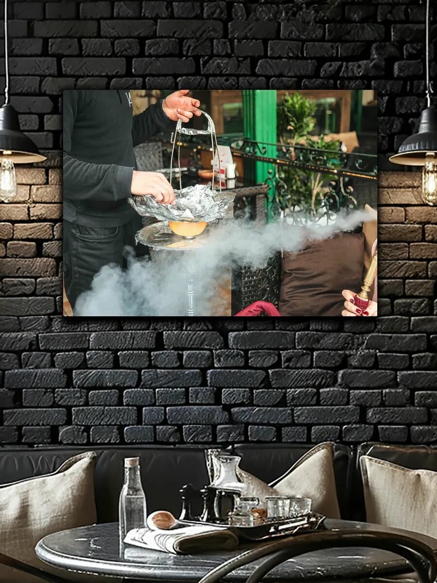 Картина на стену "Кальян бар", 40х30 см