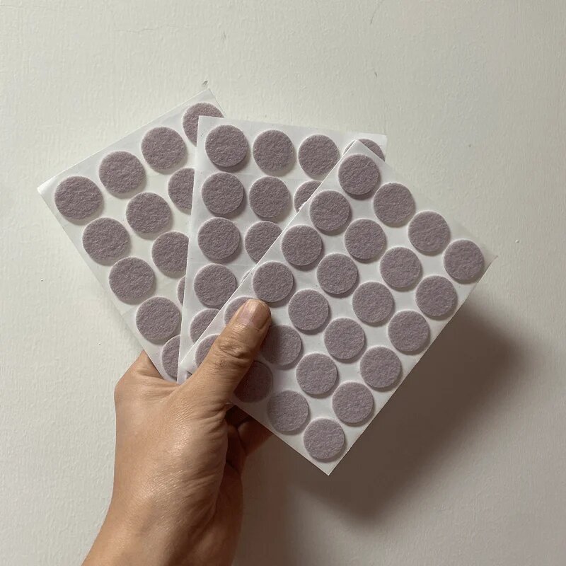 Фетровые самоклеящиеся накладки для мебели 72PCS Beige circular