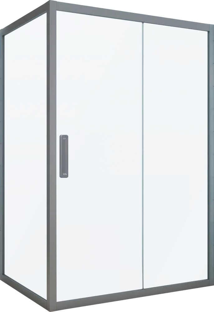 Душевой уголок Kubele DE019 R-MAT-MT без поддона, стеклянный, 113x83, прямоугольный, с матовым стеклом, раздвижной