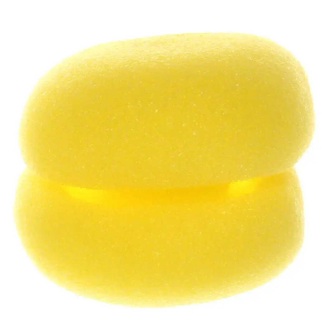 Бигуди поролоновые 6шт, мягкие, 5,5*5см, для бережной укладки, желтые