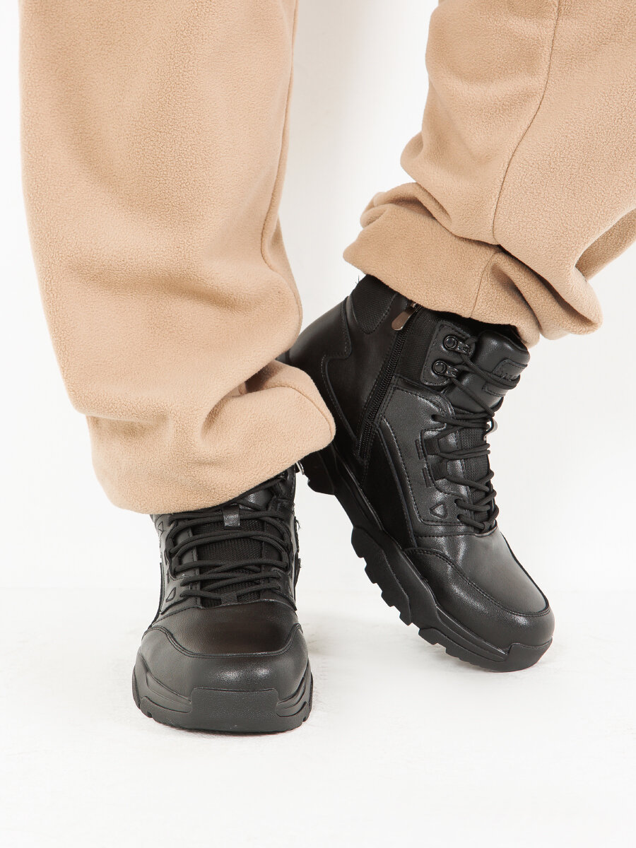 Ботинки утепленные мужские натуральная кожа зимние 2025