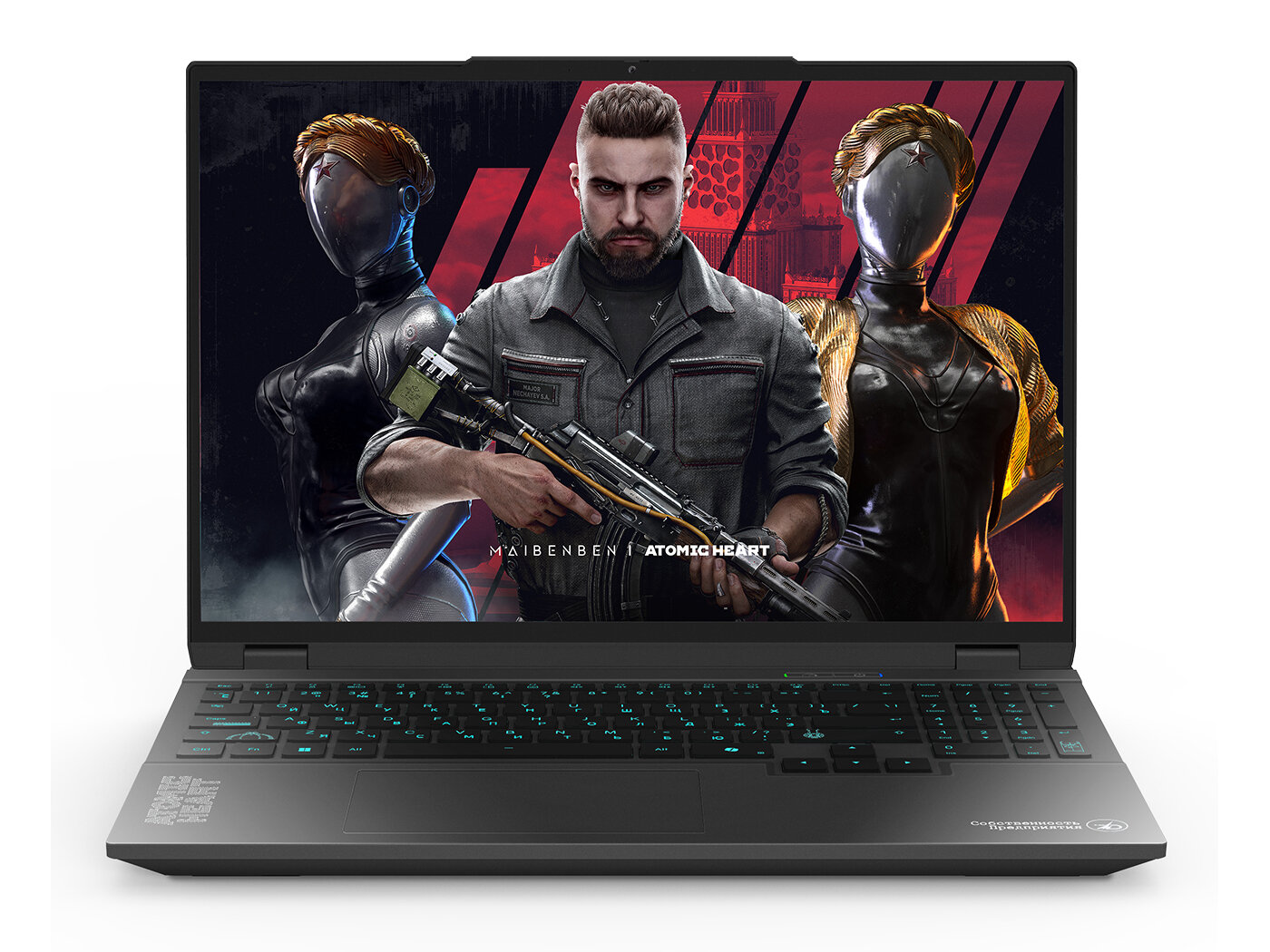 Ноутбук MAIBENBEN X-Treme Typhoon X16B Atomic Heart X16B-R98956GQSHBRE3 (16", Ryzen 9 8940HX, 16 ГБ/ SSD 1 ТБ) Черный