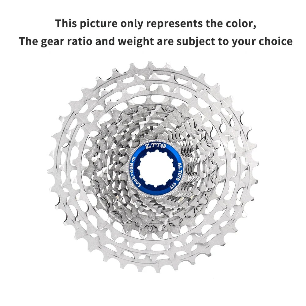 ZTTO SLR Gen3 12s кассета для шоссейного велосипеда 11-28T сталь 12s11-34T 149g, all Silver