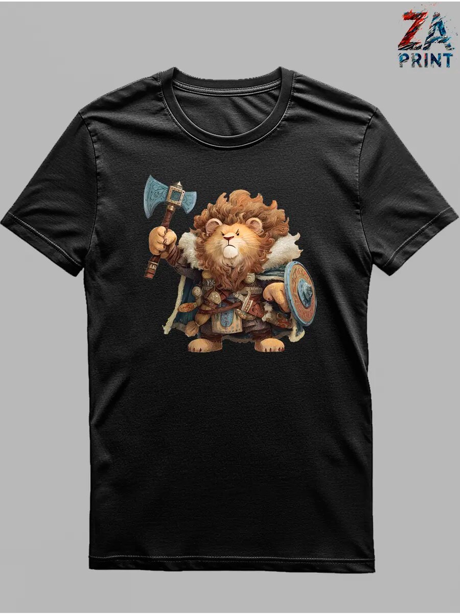 Футболка викинг лев