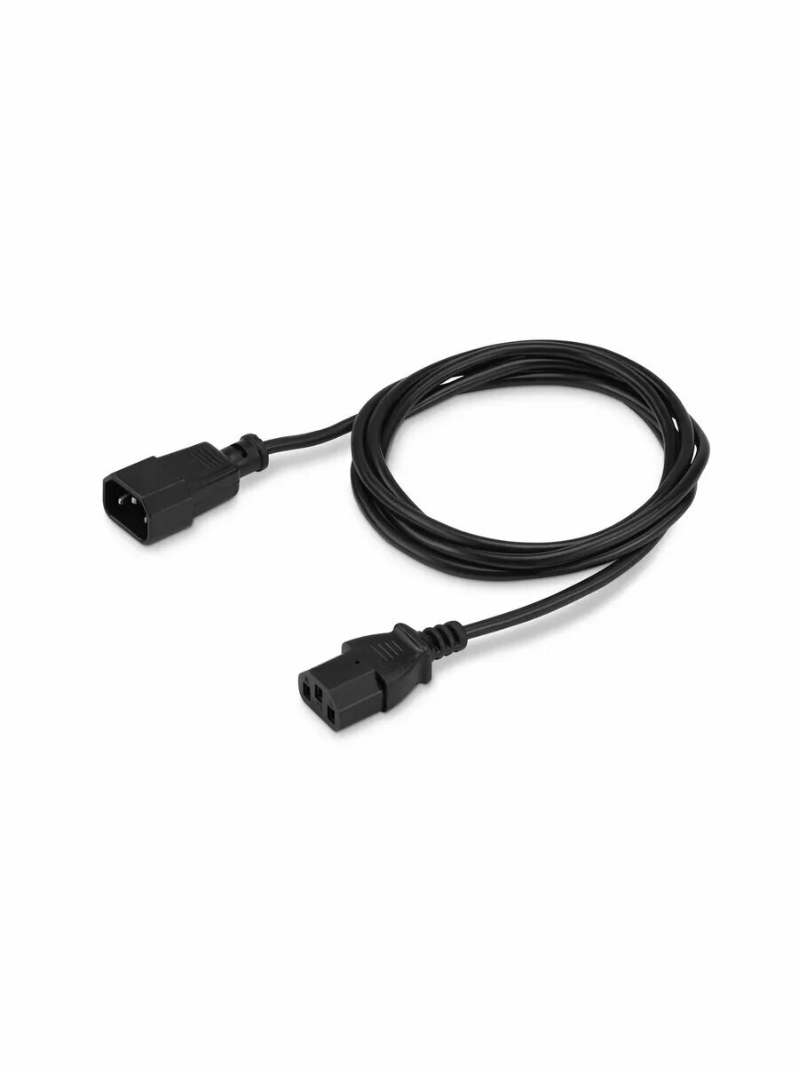 Кабель KP-PC-C13-C14-1.5m IEC C13 IEC C14 1.5м черный