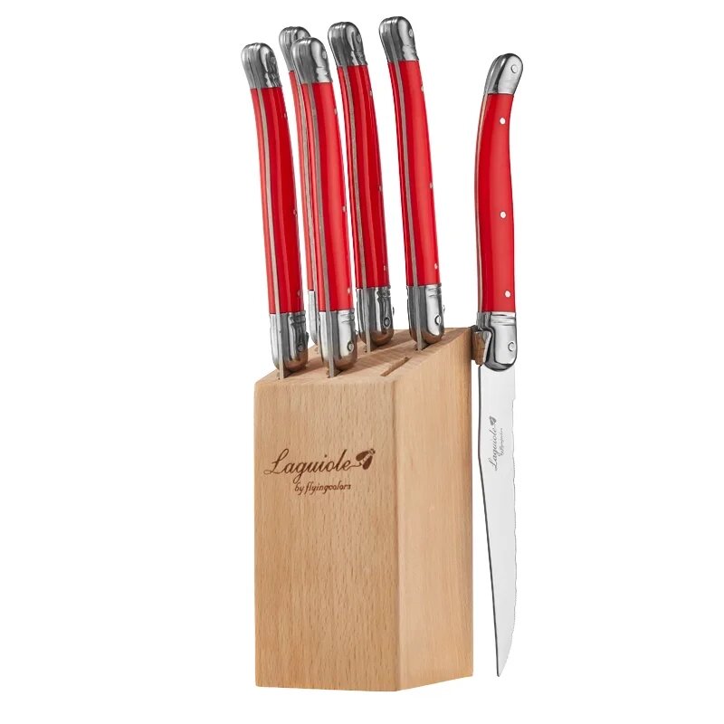 Набор ножей для стейка Laguiole из нержавеющей стали 6-8 шт.