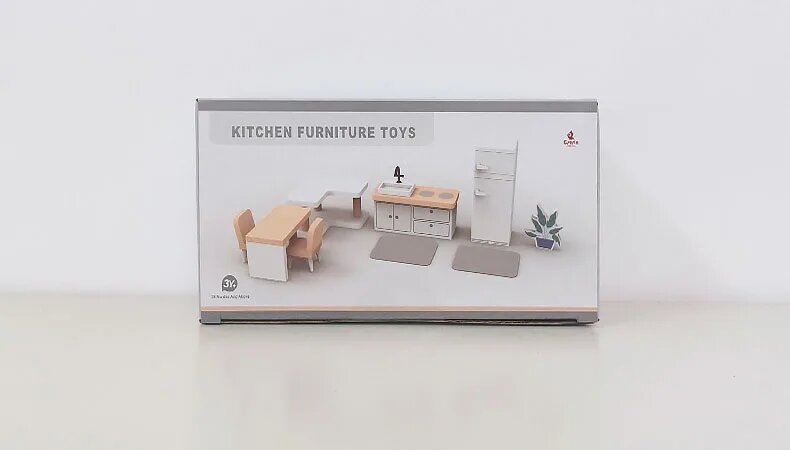 Деревянный набор мебели для кукольного дома JJOVCE от 3 лет