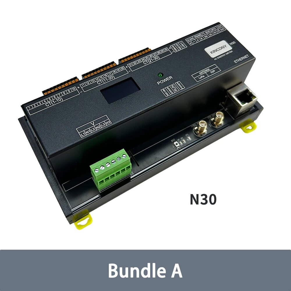 KinCony N30 30-канальный энергомонитор ESP32-S3 Bundle-A