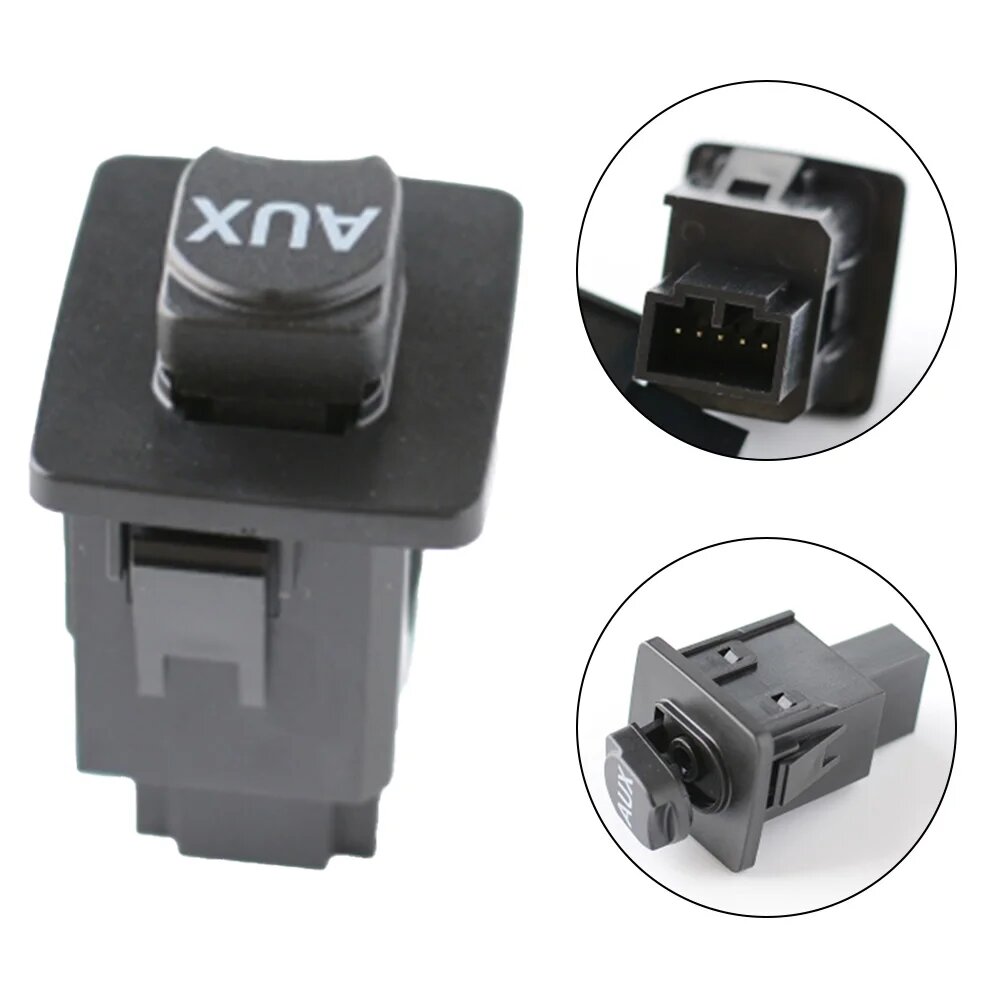 Обновление автомобильного аудио, автомобильный аудиоинтерфейс, вспомогательная стерео розетка, черное практичное аудио решение AUX для HONDA PILOT