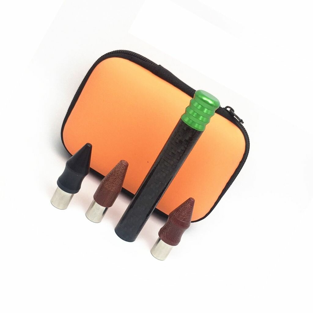 Ручка для выравнивания автомобильных отбойников-магнитное углеродное волокно плюс 3 головки для ручек для отправки в сумку для хранения