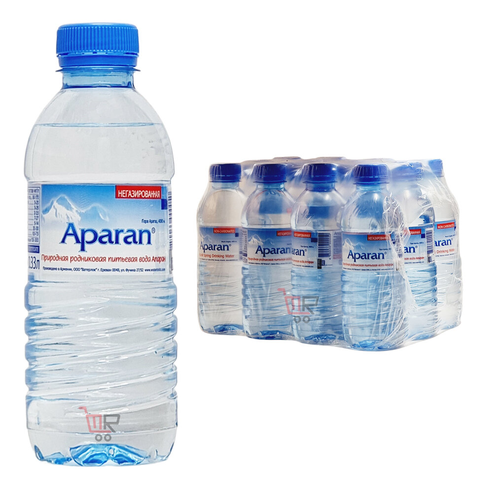 Родниковая вода высшей категории "Апаран" негазированная 0,33 л, 12 шт.