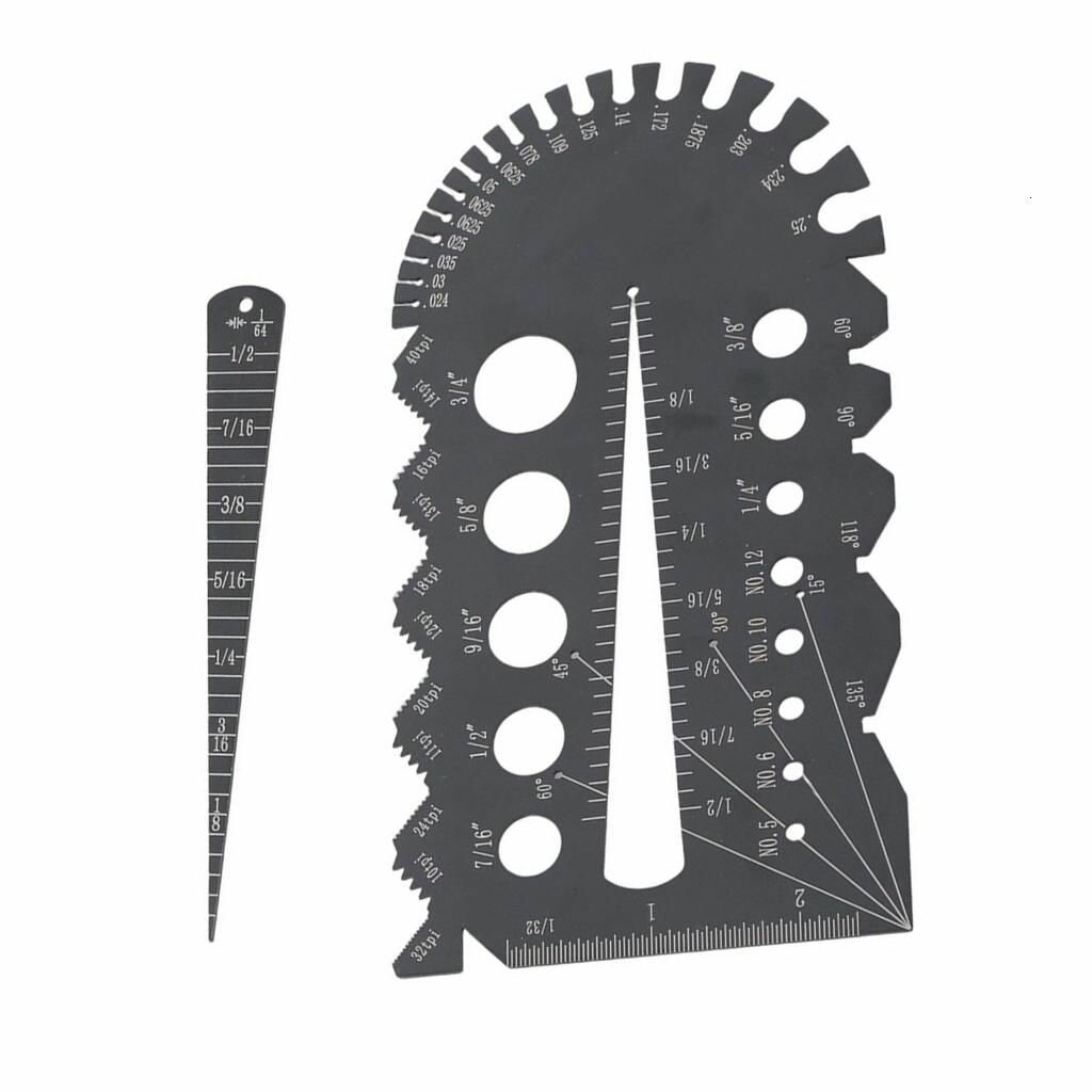 Малка, Винтовой калибр с метрической и дюймовой резьбой-