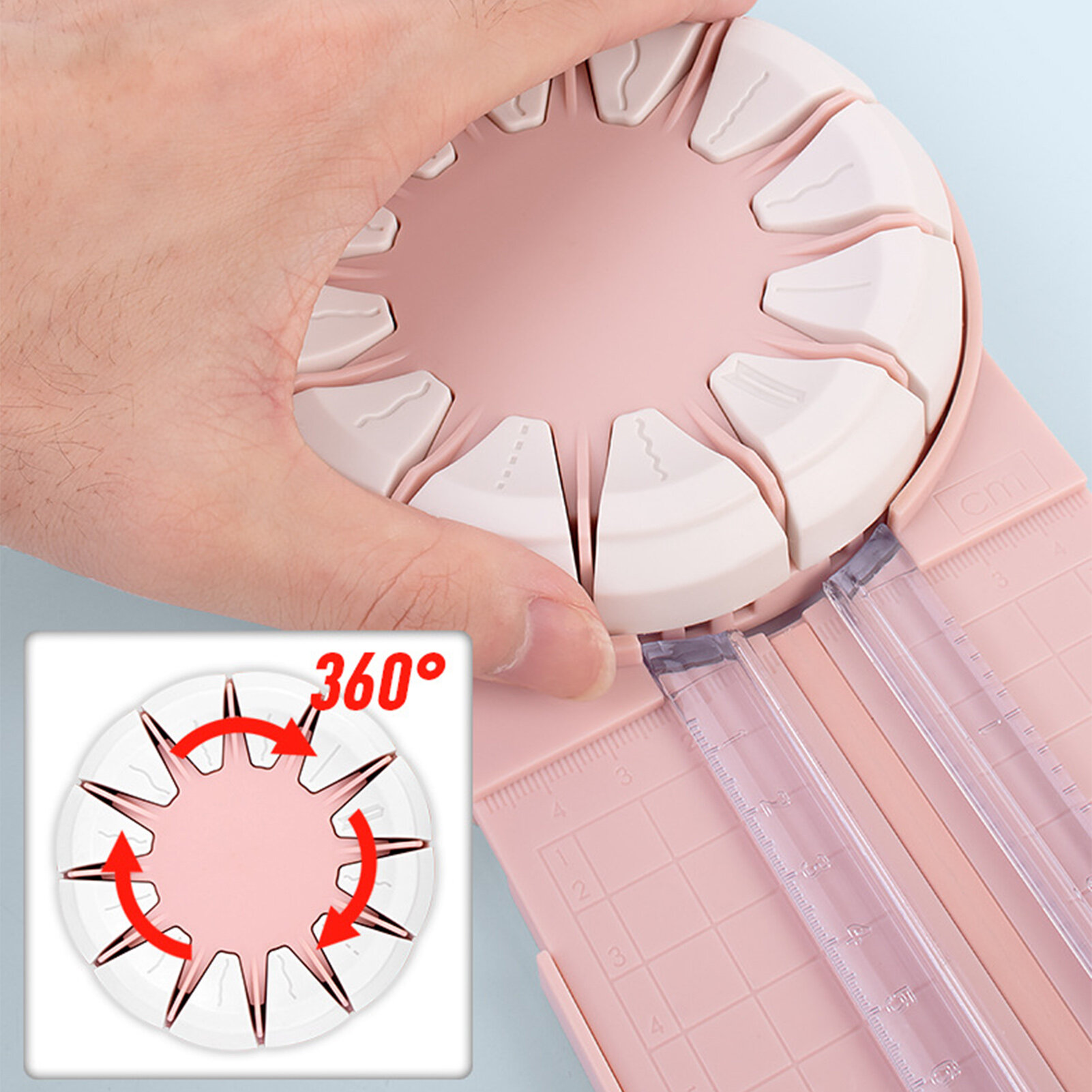 12 в 1 многофункциональный резак для бумаги с фигурным краем, канцелярские принадлежности, черный